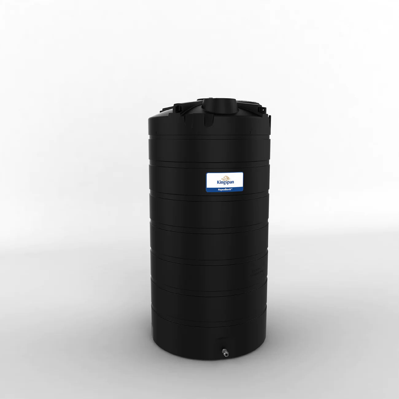 15000 liter lagervandtank sort ø235cmxh433cm – vandtanke.dk